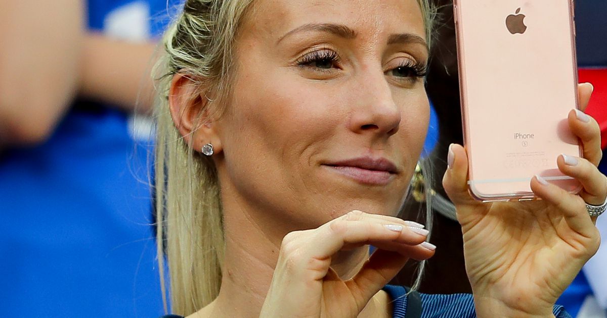 Sandra Evra (Femme de Patrice Evra) lors du match de la finale de l ...