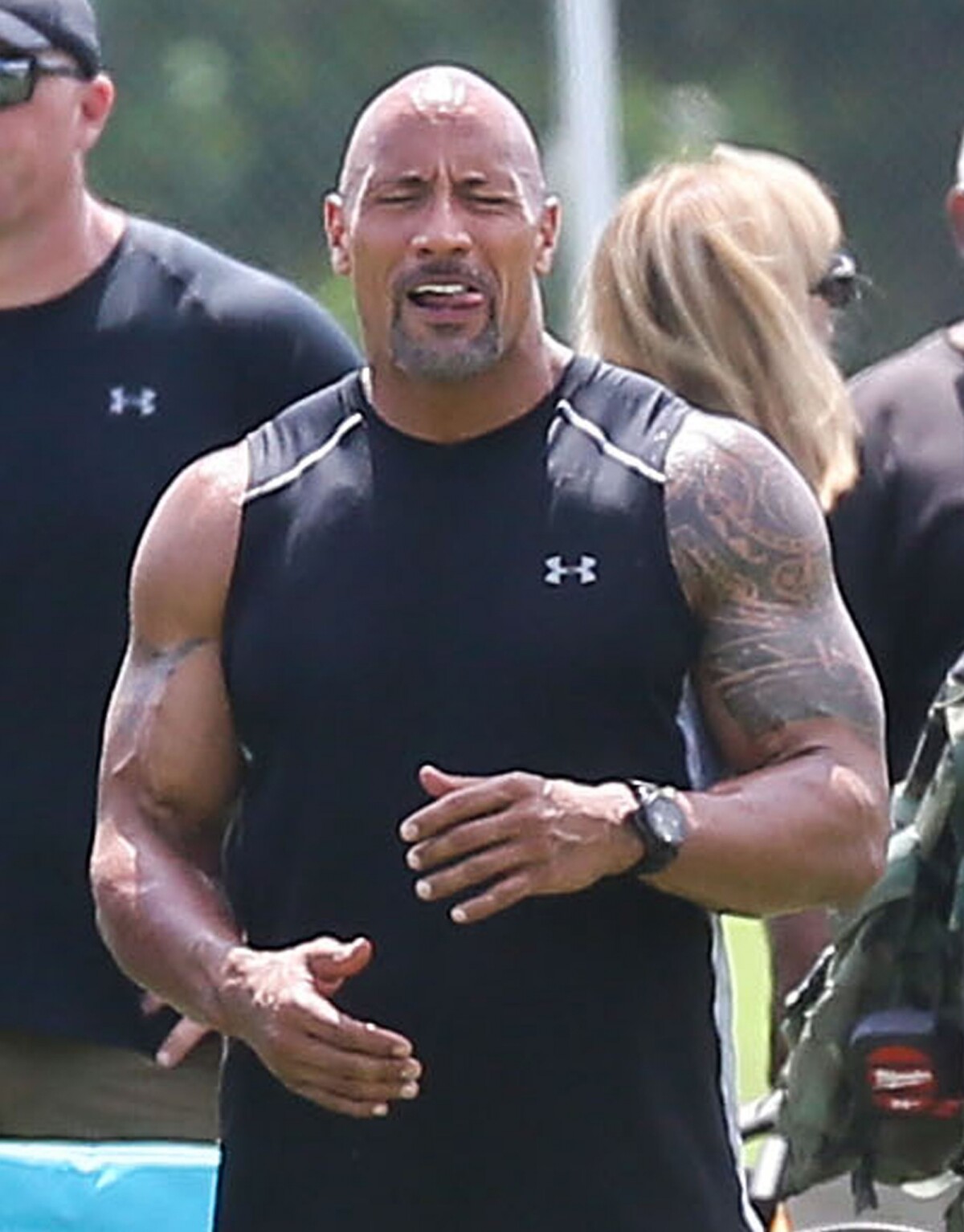 Photo : Dwayne Johnson sur le tournage de 'Fast 8' à Atlanta, le 7 ...