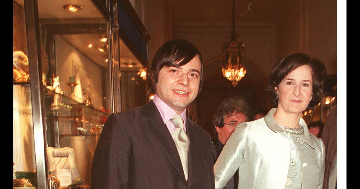 Valérie Lemercier et Bertrand Burgalat lors de la présentation du film Quadrille à Paris en 1997 ...