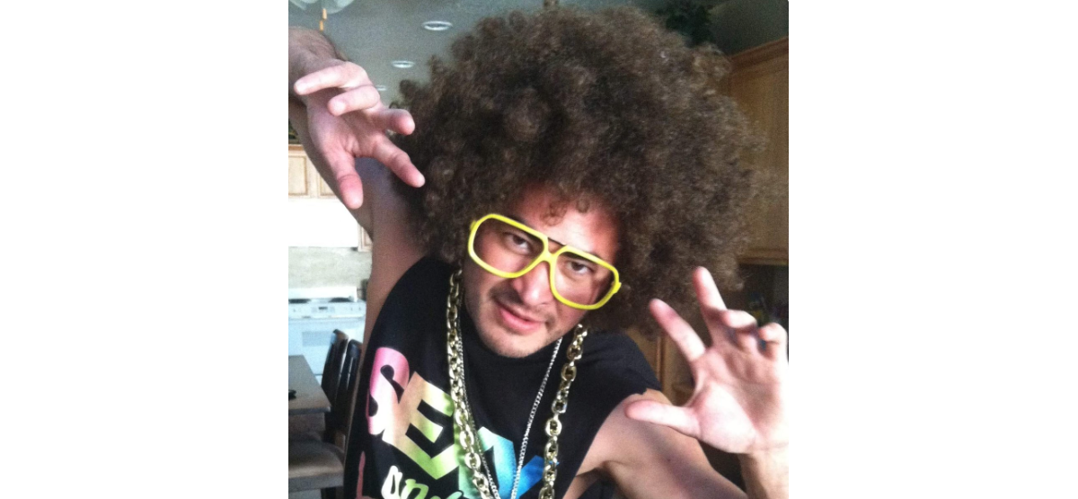 Photo : Thomas (Secret Story 10) déguisé en Redfoo des LMFAO pour ...