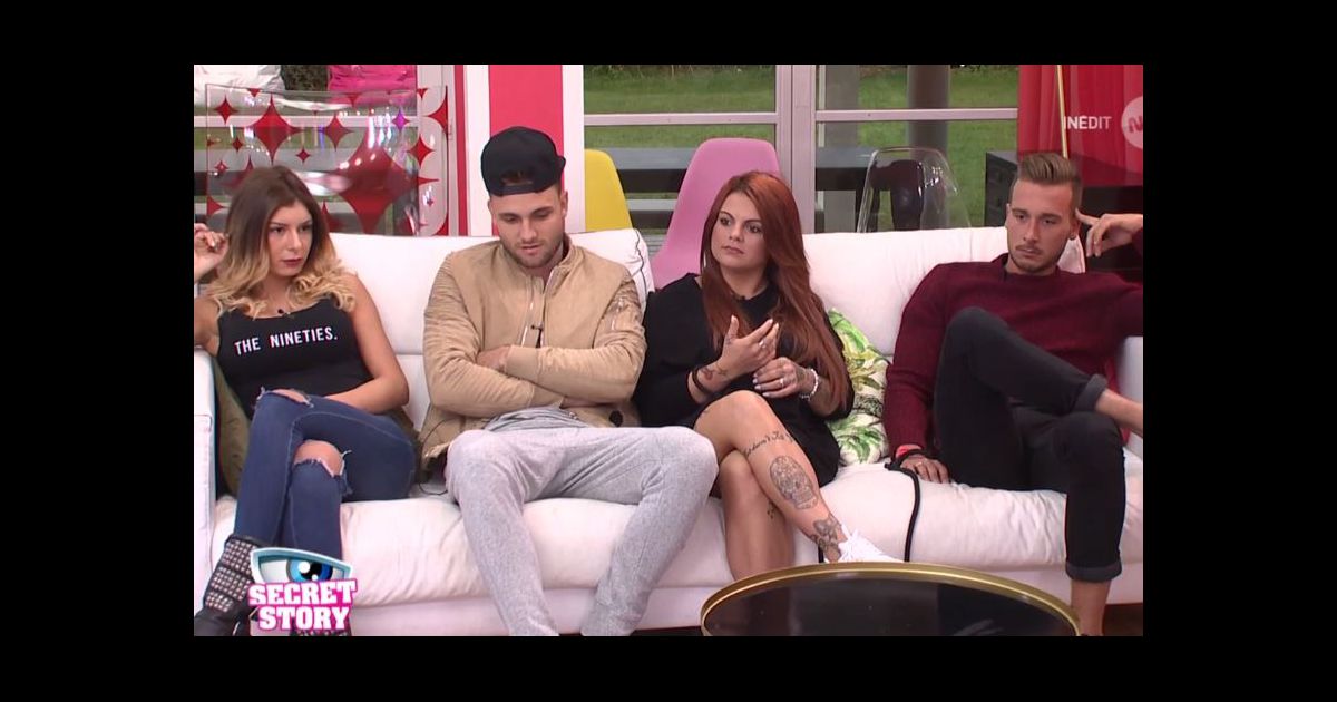 Sarah, Bastien, Fanny et Julien - Secret Story 10 sur NT1, le 19 ...