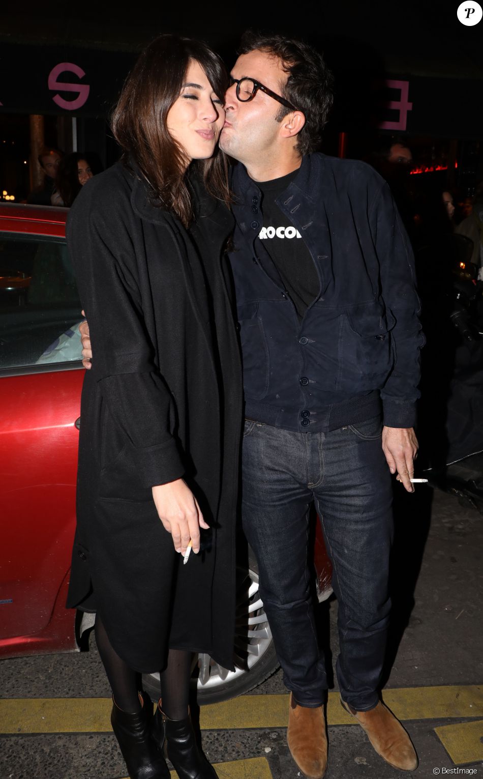 Cyrille Eldin avec sa compagne Sandrine Calvayrac à l'anniversaire de ...