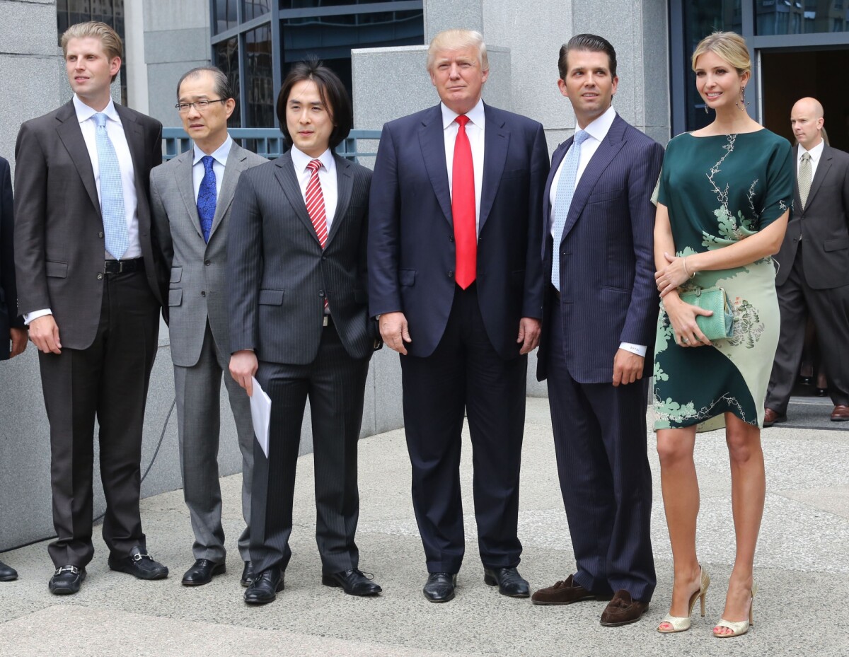 Photo : Donald Trump et ses enfants Eric, Donald Jr et Ivanka annoncent ...
