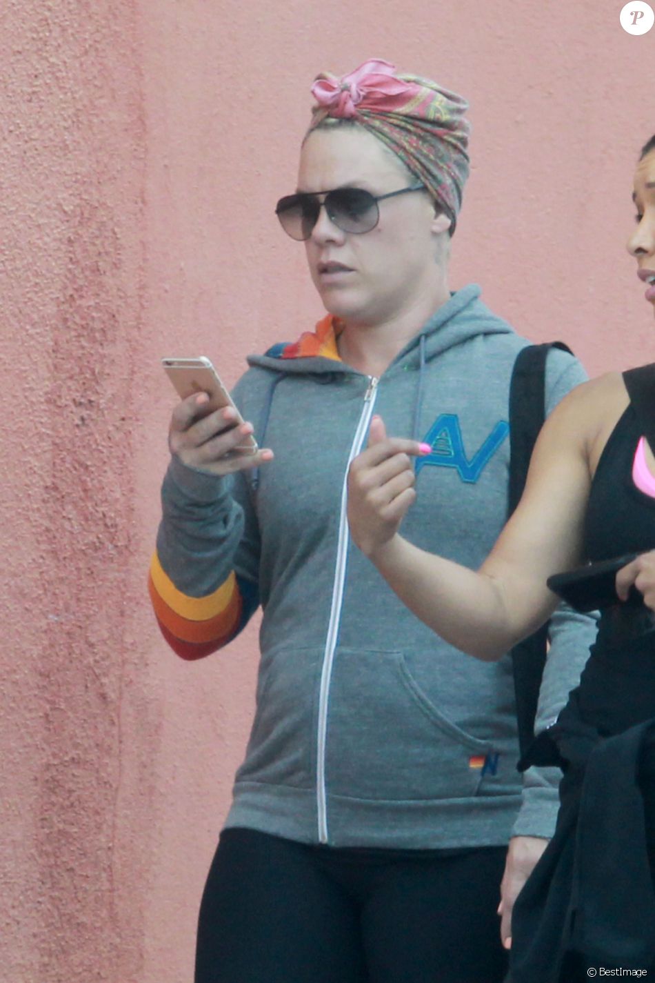 Exclusif - La chanteuse Pink (Alicia Moore) revient de son cours de gym ...