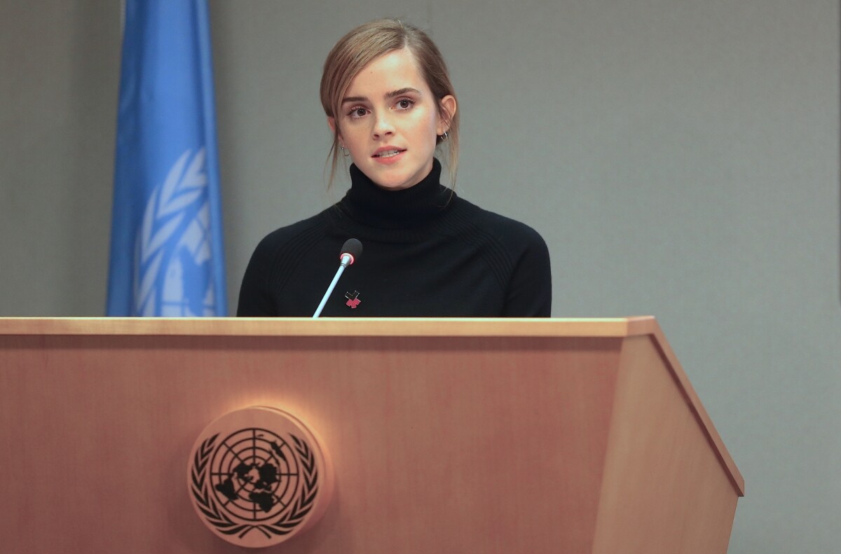 Photo : Emma Watson participe au lancement de l'initiative HeForShe ...