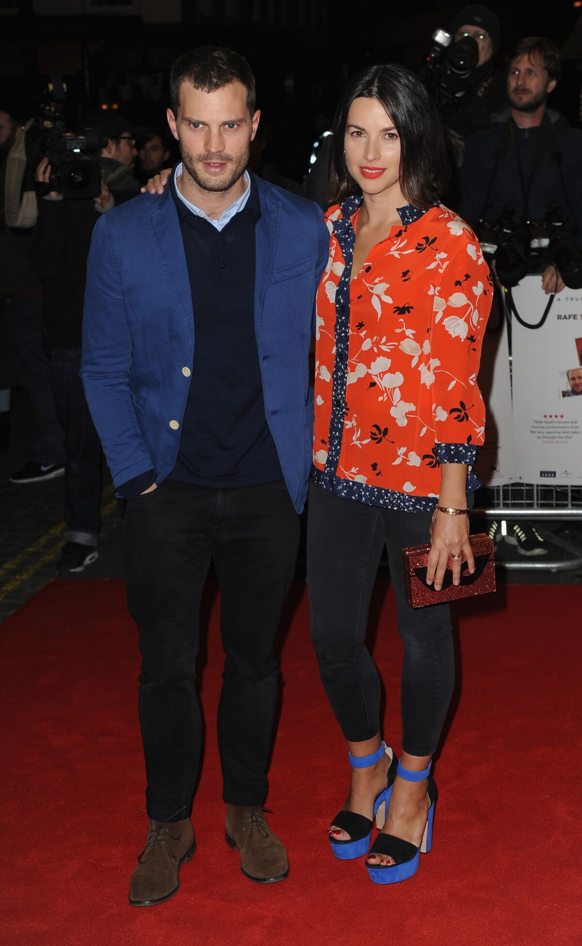 Photo : Jamie Dornan et sa femme Amelia Warner à la première de 'Mum's ...