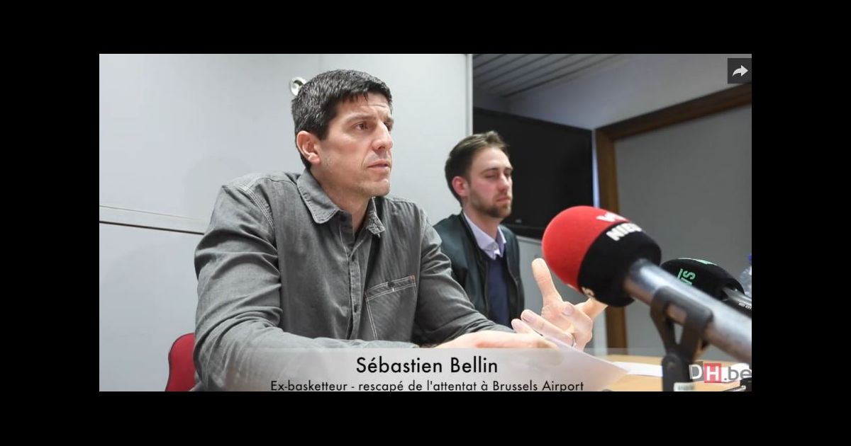 Sébastien Bellin en conférence de presse en Belgique le 17 mars 2017 ...