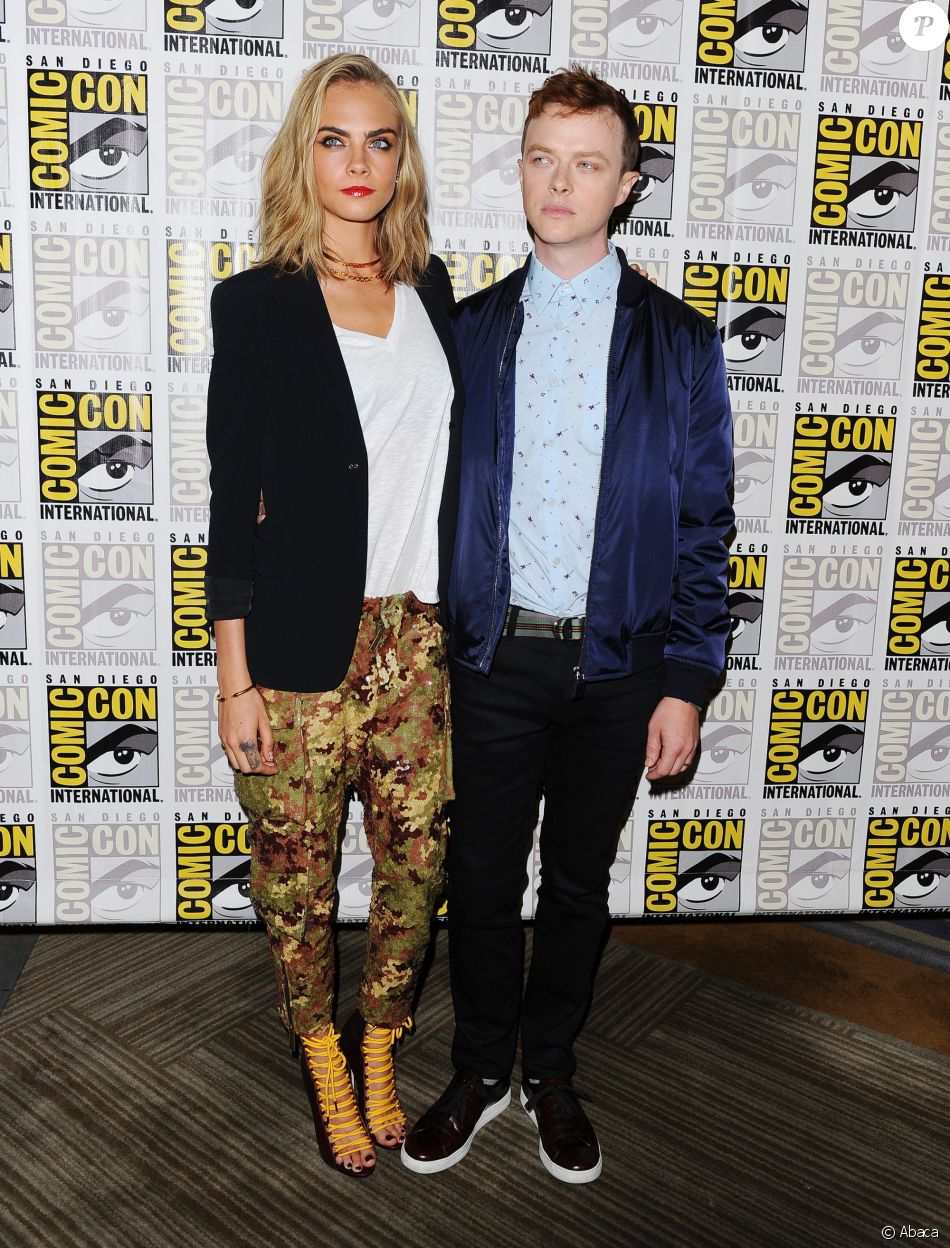Cara Delevingne et Dane Dehaan lors du panel EuropaCorp's Valerian and ...