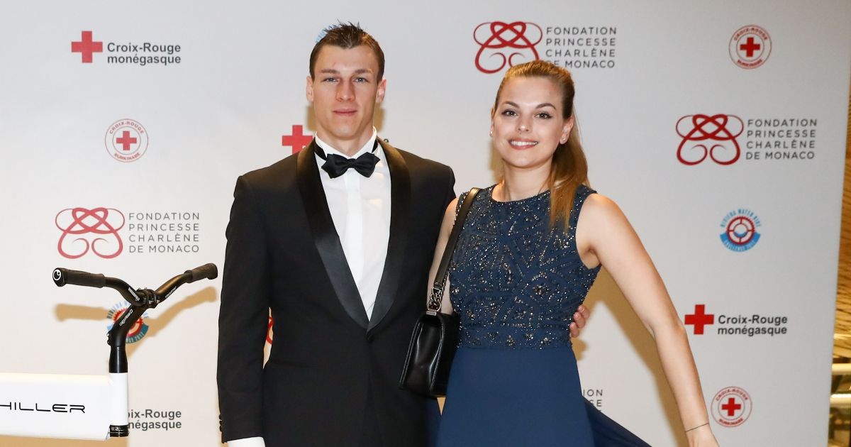 Kevin Crovetto (gymnaste de l'étoile de Monaco) et sa compagne au dîner ...
