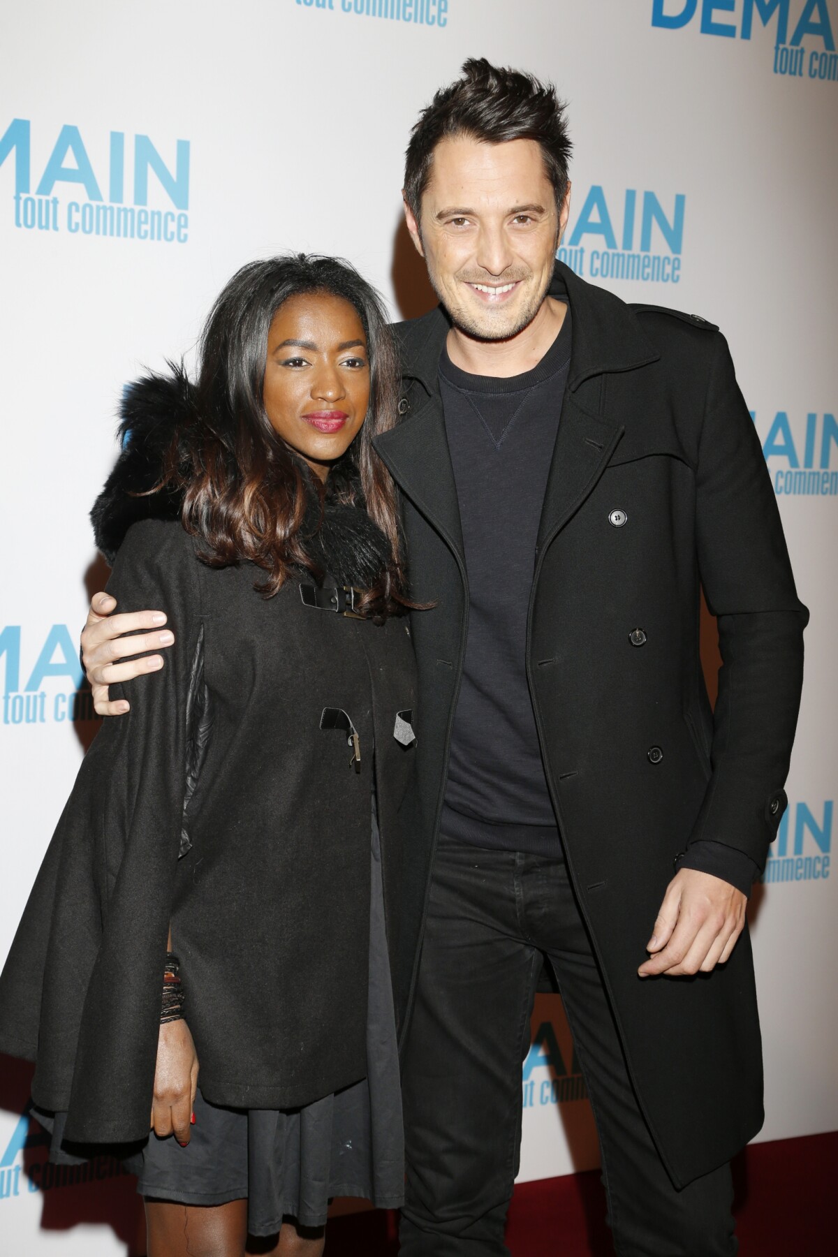 Photo : Vincent Cerutti et sa compagne Hapsatou Sy lors de l'avant ...