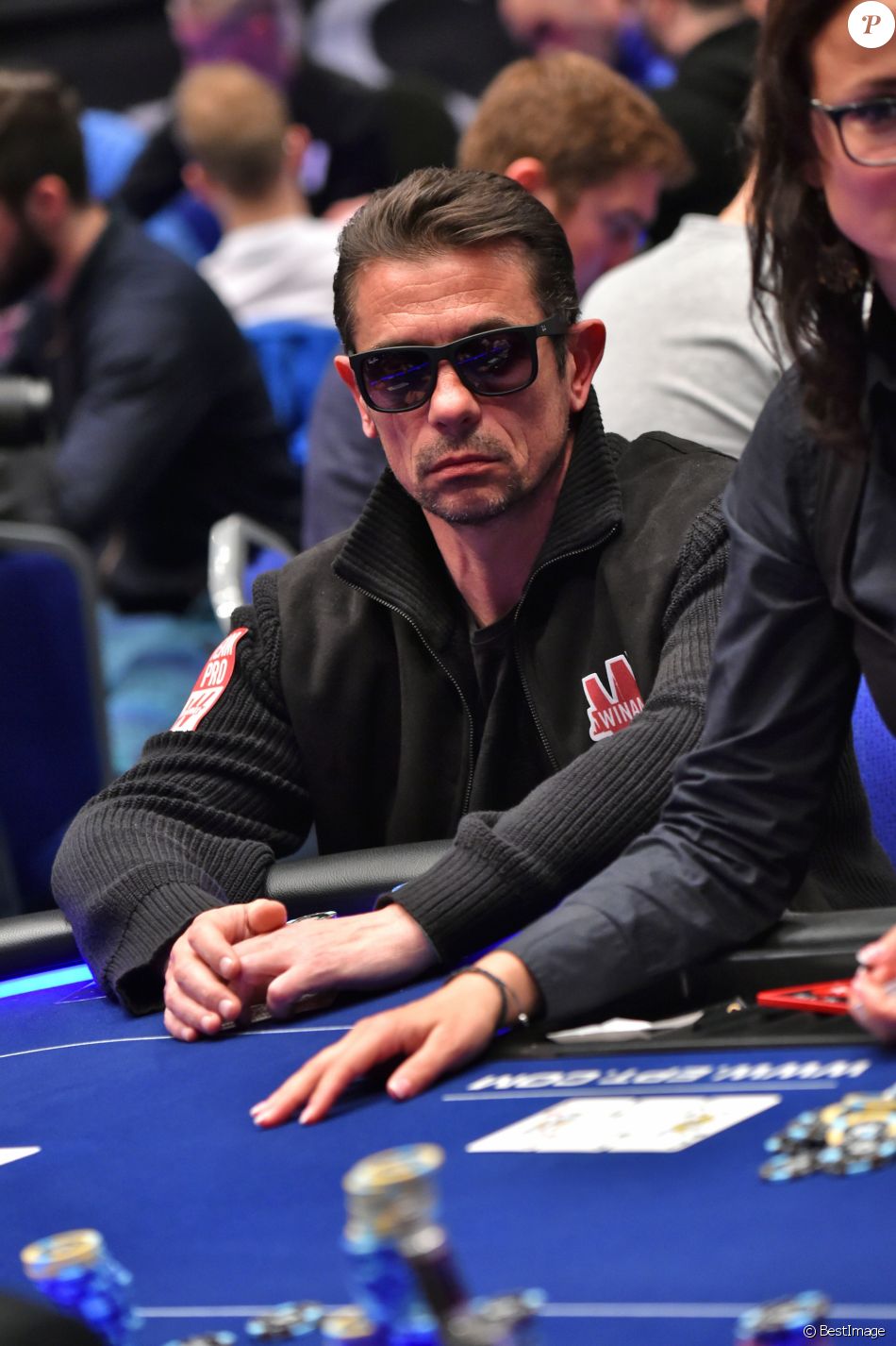 Kool Shen (Bruno Lopes) lors de la seconde journée du PokerStars and ...