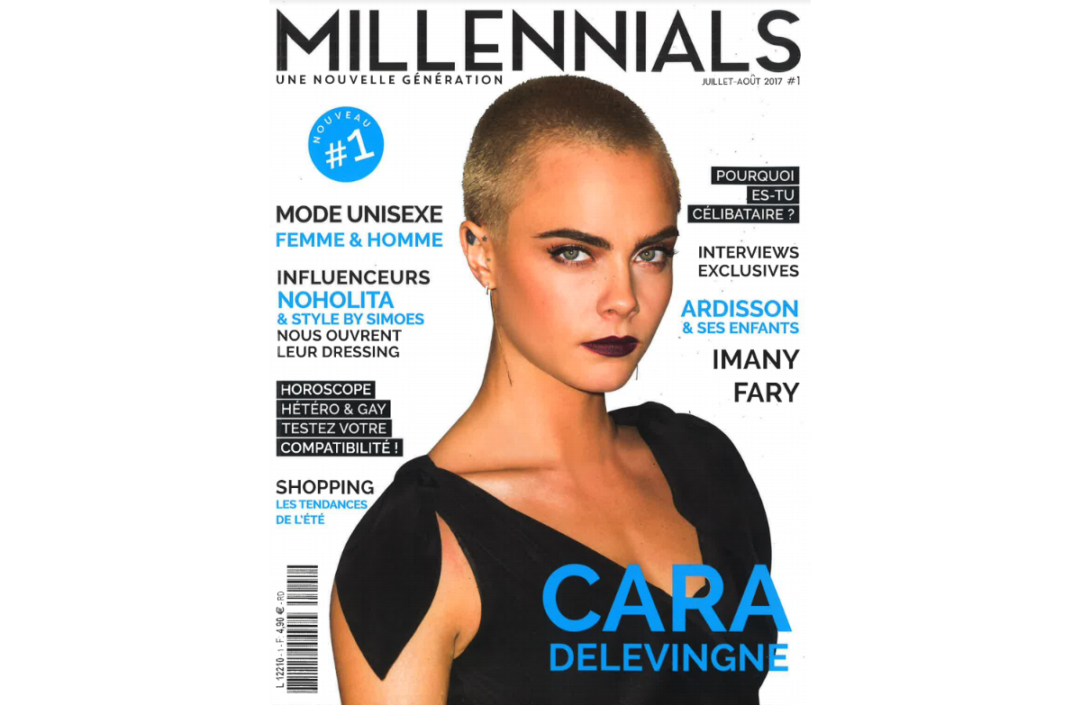 Photo : Couveture du nouveau magazine Millennials, juillet-août 2017 ...