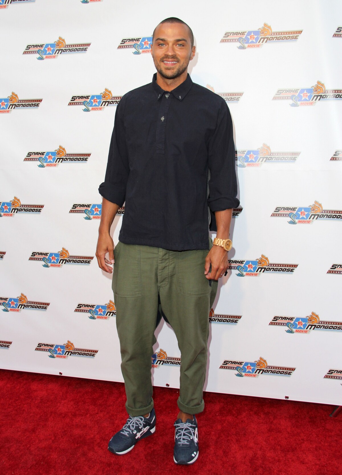 Photo : Jesse Williams - Premiere du film "Snake & mangoose" a Los ...