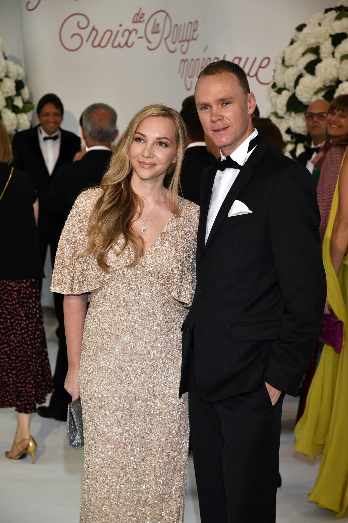 Photo : Christopher Froome et sa femme Michelle Cound lors du 69e Gala ...