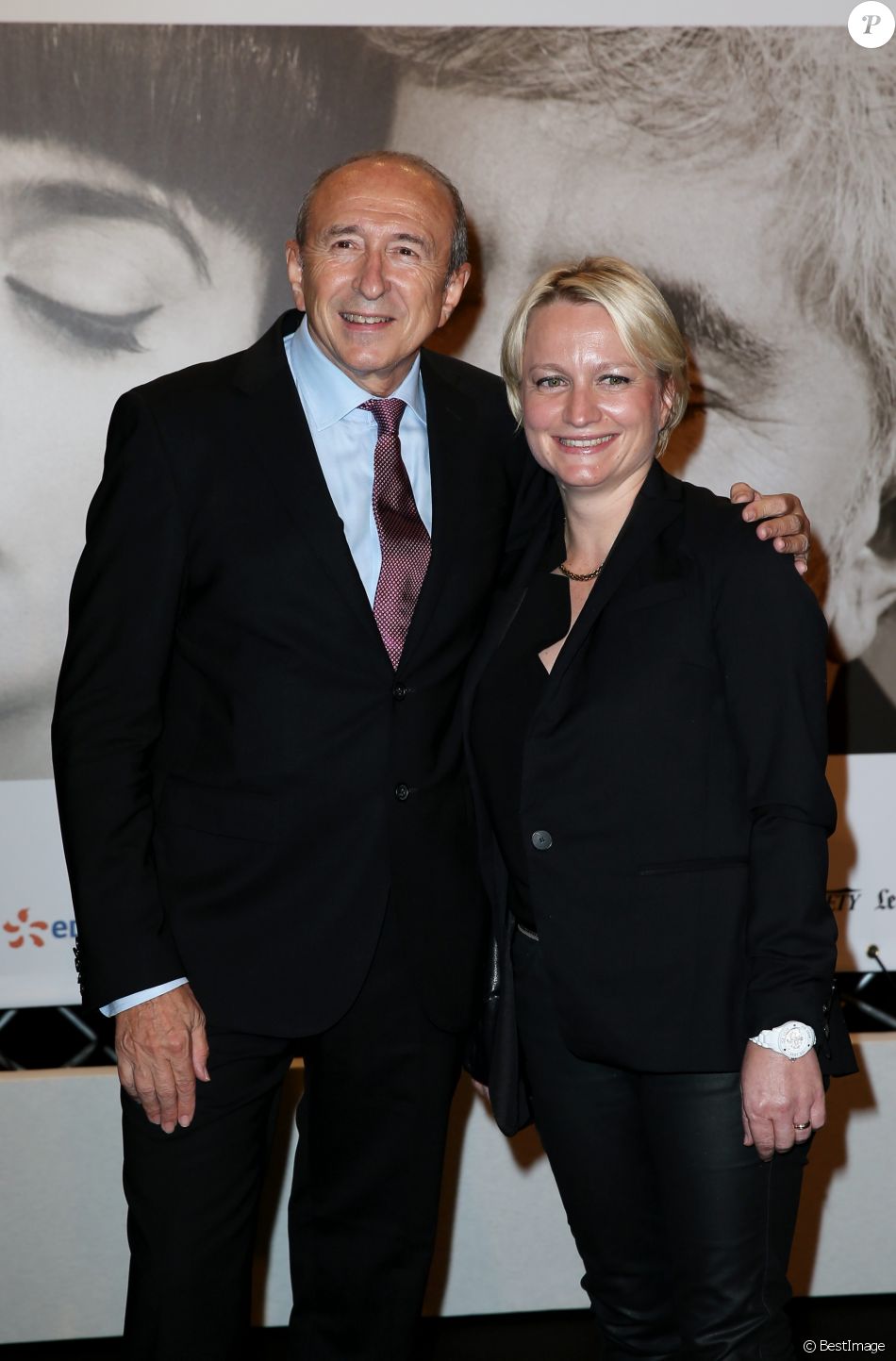 Gérard Collomb et sa femme Caroline - Hommage à l'actrice américaine ...