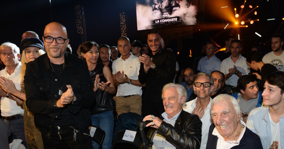 Pascal Obispo, sa compagne Julie Hantson, Jean-Paul Belmondo, son fils ...