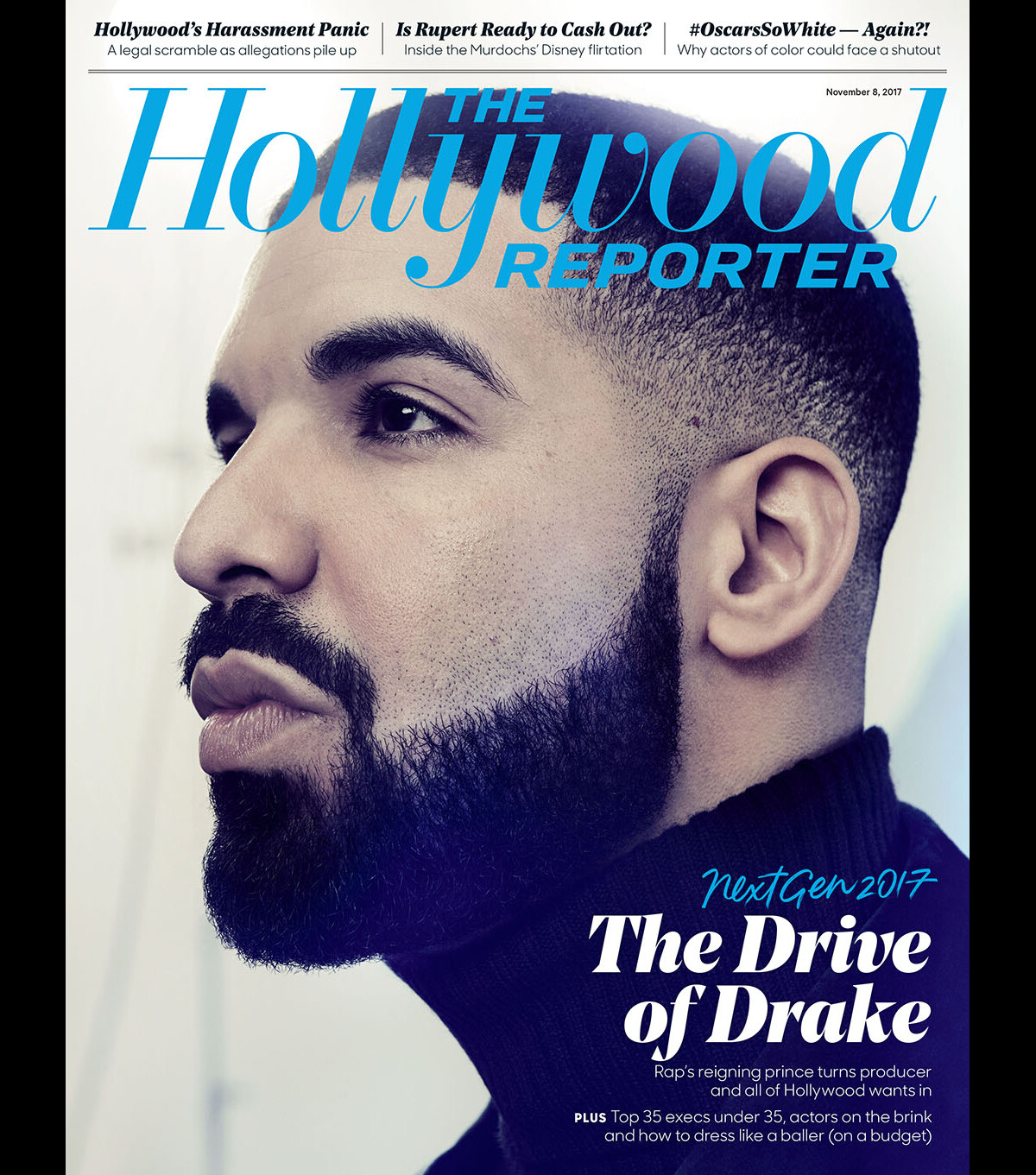 Photo : Drake en couverture du magazine "The Hollywood Reporter". Photo ...