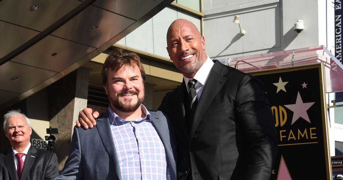 Dwayne Johnson et Jack Black - Dwayne Johnson reçoit son étoile sur le ...
