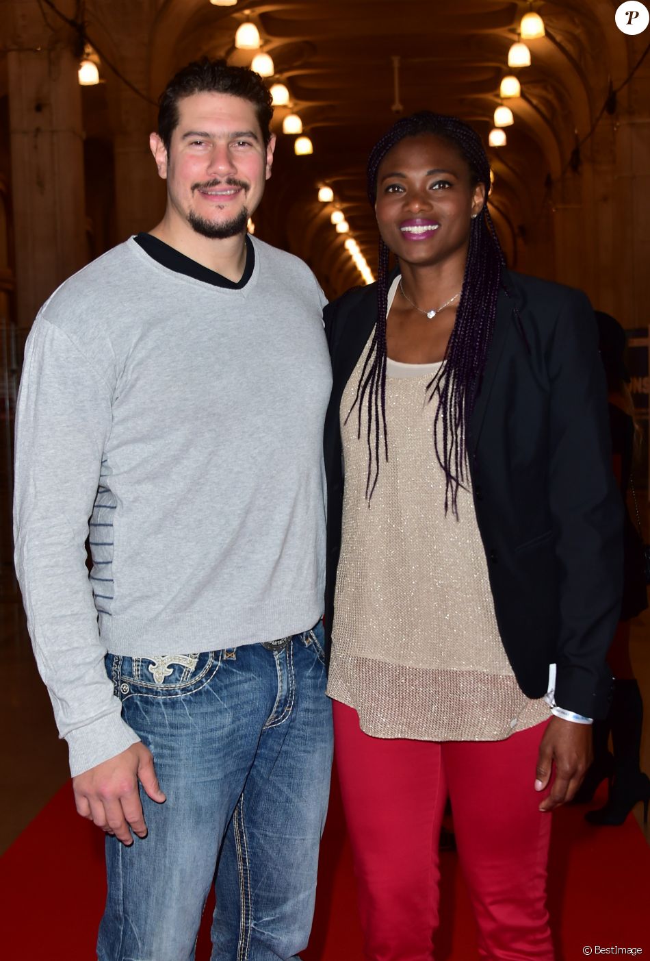 Exclusif - Vincent Parisi et Muriel Hurtis lors du dîner caritatif pour ...