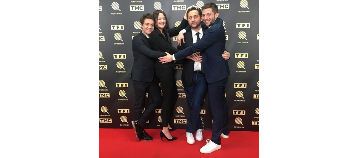 Photo : Les journalistes de Quotidien, le 16 décembre 2017. - Purepeople
