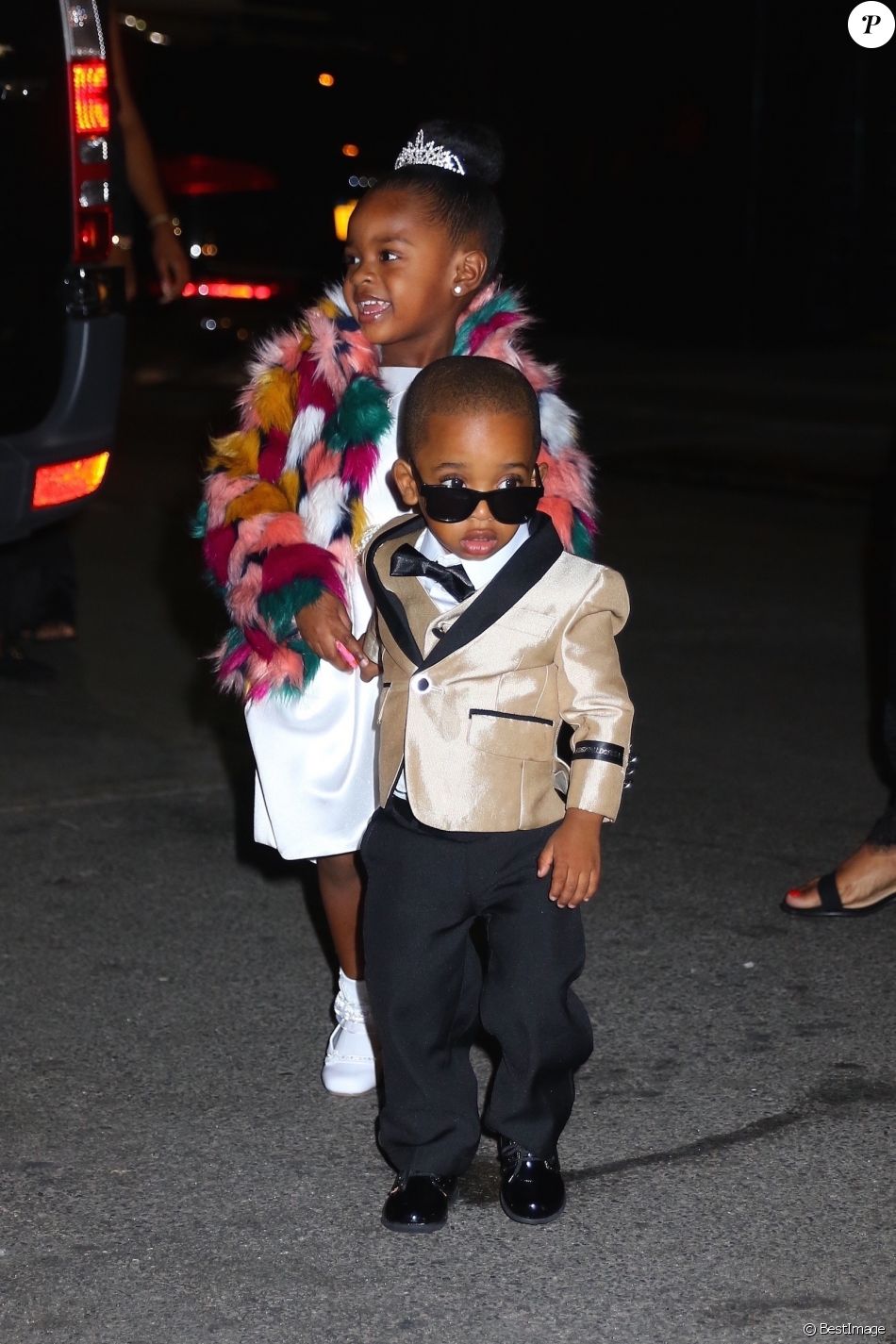 Majesty (la filleule de Rihanna) et guest - Les célébrités arrivent au ...