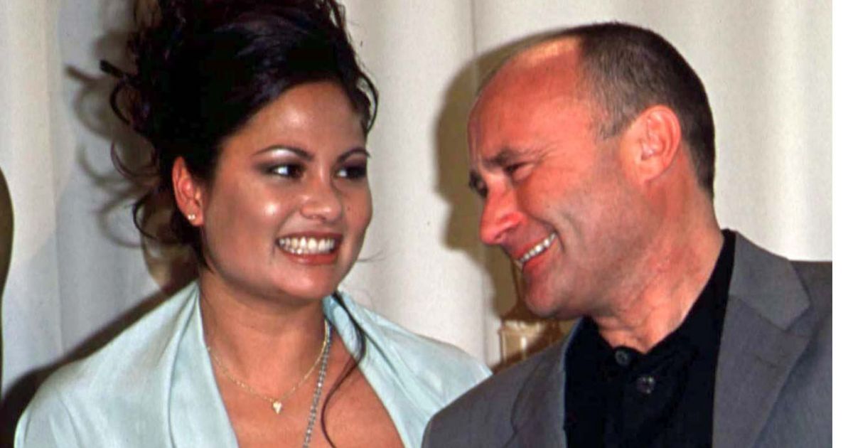 Phil et Orianne Collins aux Oscars à Los Angeles, en 2000 - Purepeople