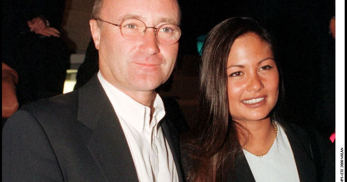 Phil et Orianne Collins à Milan, en 1999 - Purepeople