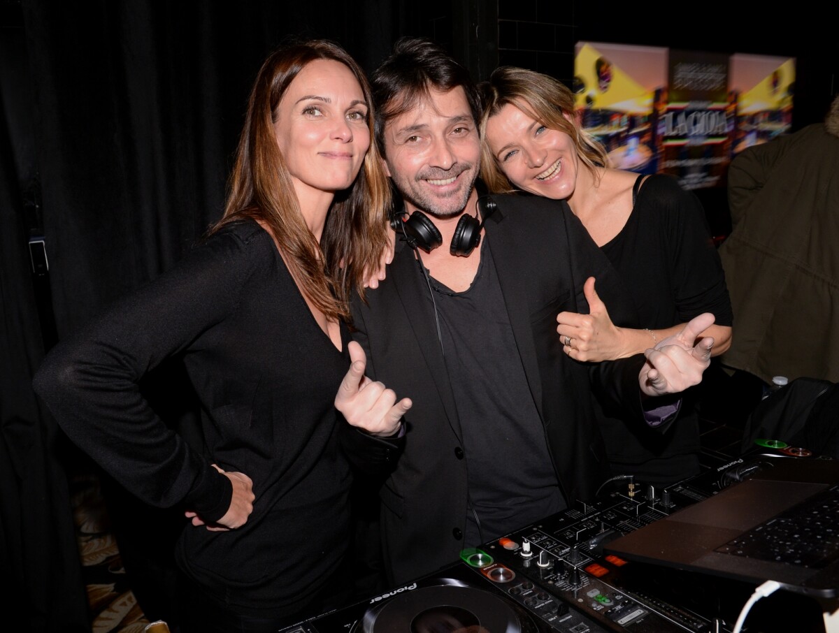 Photo : Exclusif - Sébastien Roch, Laure Gibert et Cathy Andrieu mixent ...