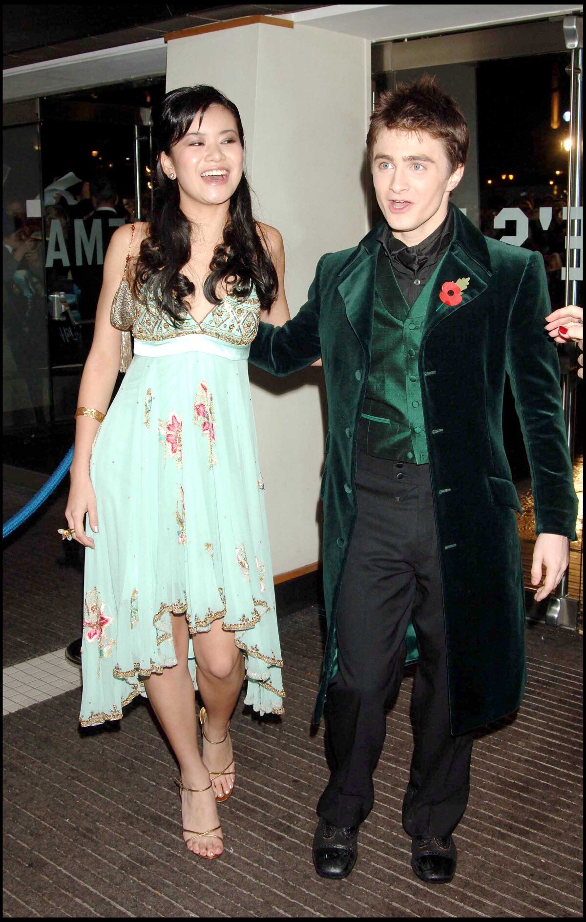 Photo : Katie Leung et Daniel Radcliffe en 2005 à Londres. - Purepeople