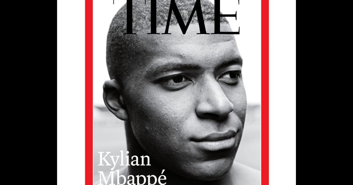 Kylian Mbappé en couverture du magazine Time, le 11 octobre 2018 ...