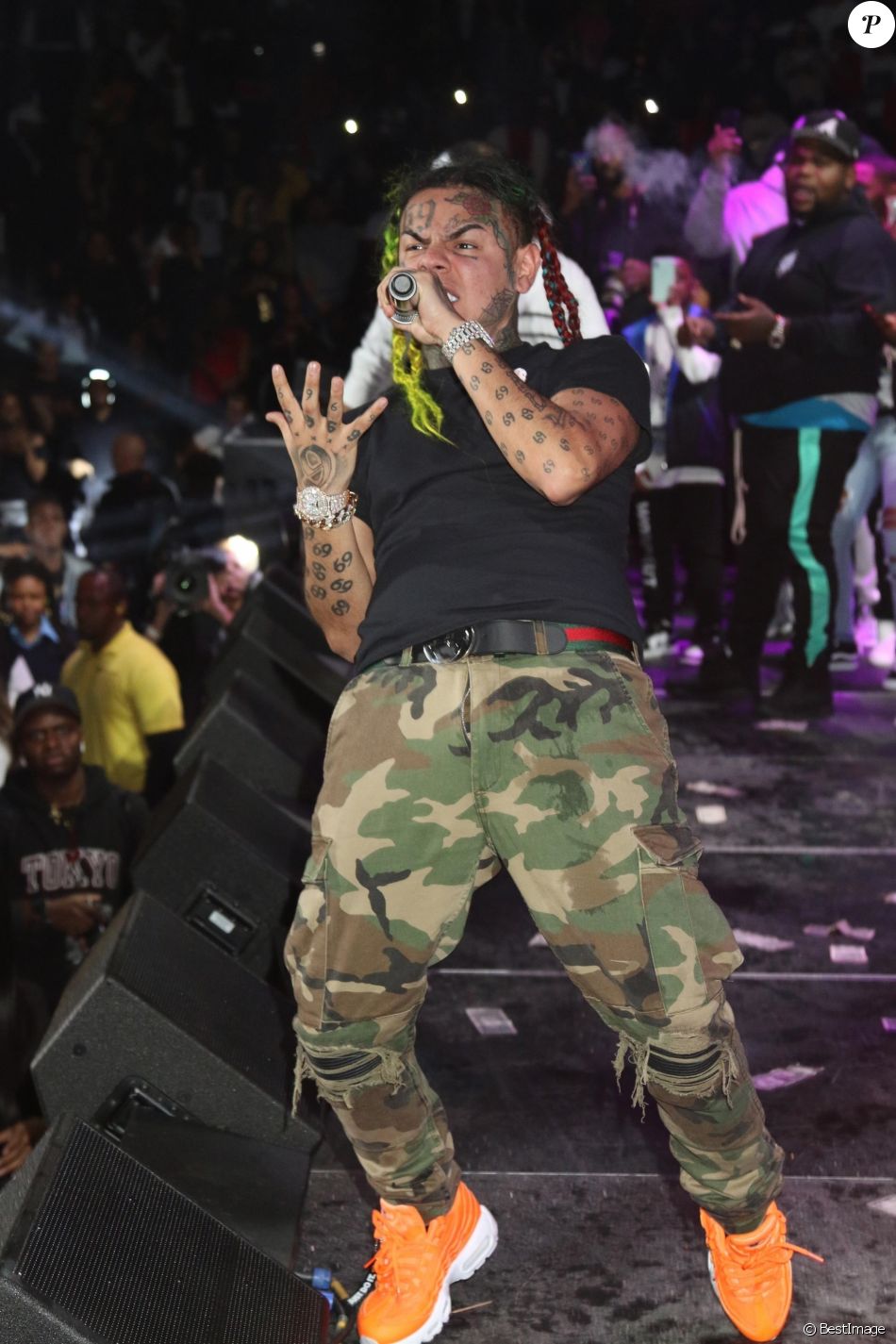 6ix9ine (Tekashi 69) au concert Powerhouse 2018 à Newark le 28 octobre ...