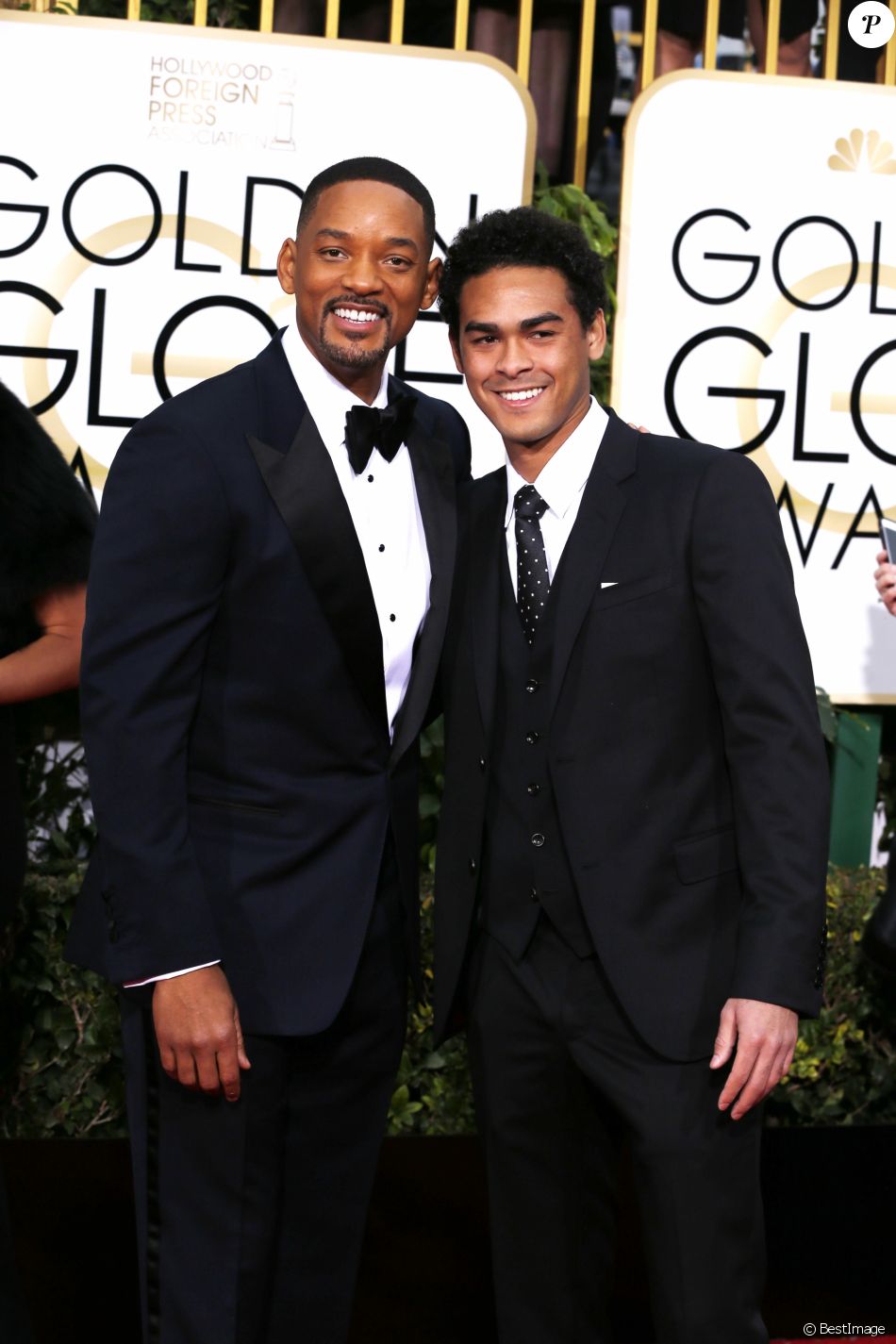 Will Smith et son fils Trey Smith - La 73ème cérémonie annuelle des ...