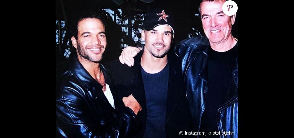 Kristoff St John Avec Shemar Moore Et Eric Braeden Les Trois Acteurs