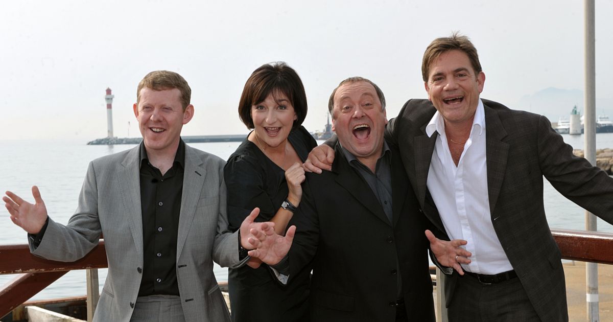 John Michie, Blythe Duff, Colin McCredie et Alex Norton posent pour le ...