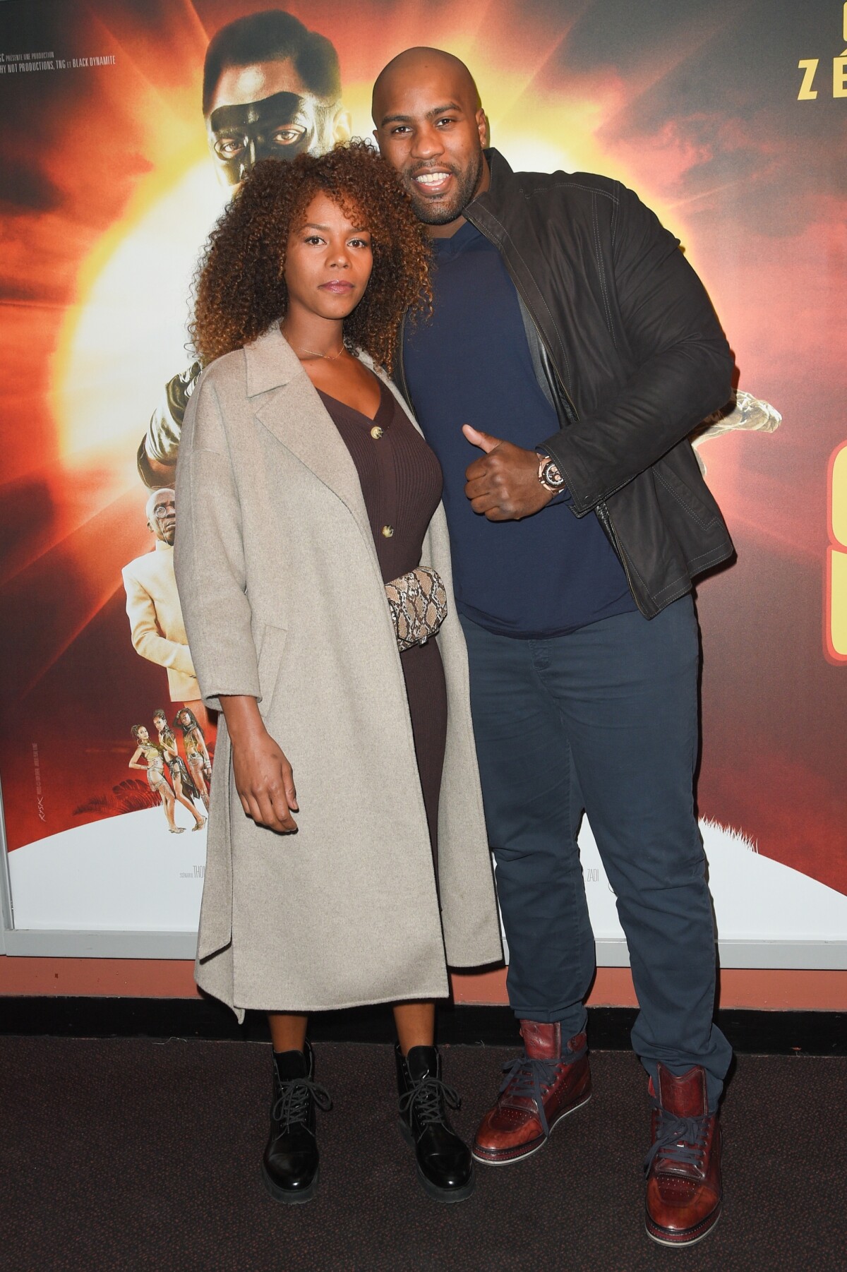Photo : Luthna Plocus et son compagnon Teddy Riner - Avant-première du ...