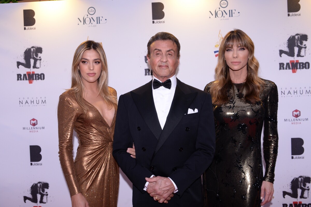 Photo : Sylvester Stallone entouré de sa femme Jennifer Flavin et sa ...