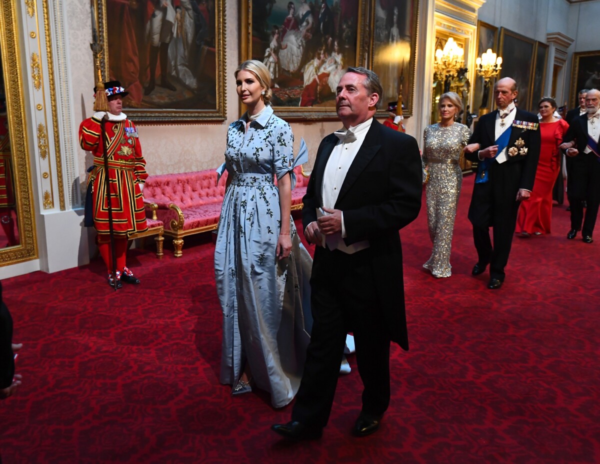 Photo : Ivanka Trump (robe Carolina Herrera) et le secrétaire d'Etat au ...