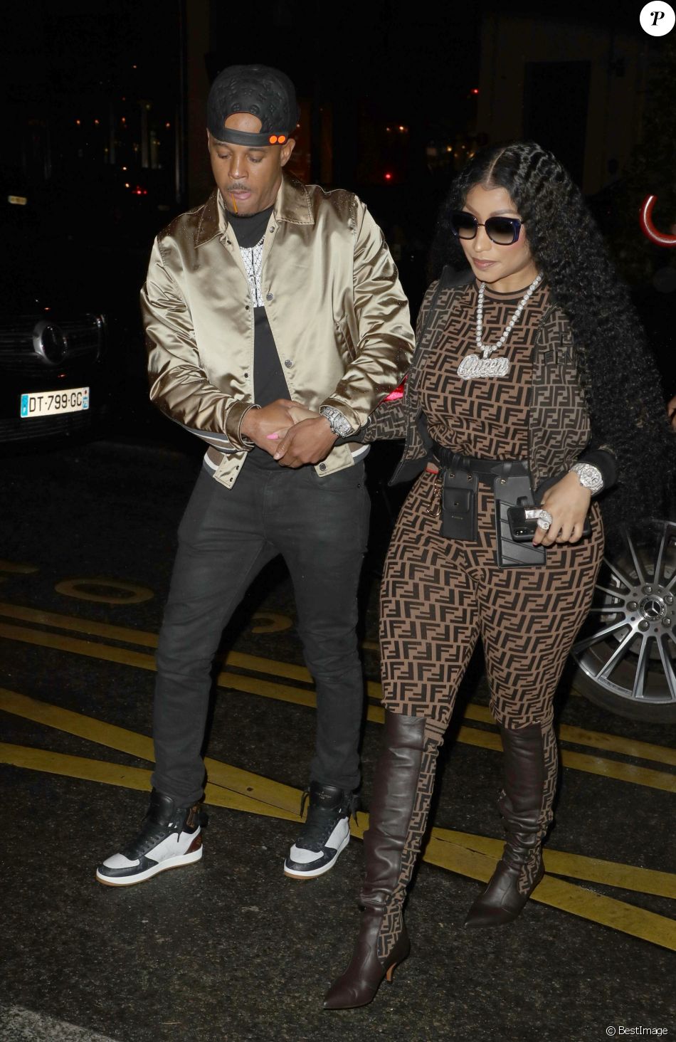 Nicki Minaj et son nouveau compagnon Kenneth Zoo Petty quittent l'hôtel ...