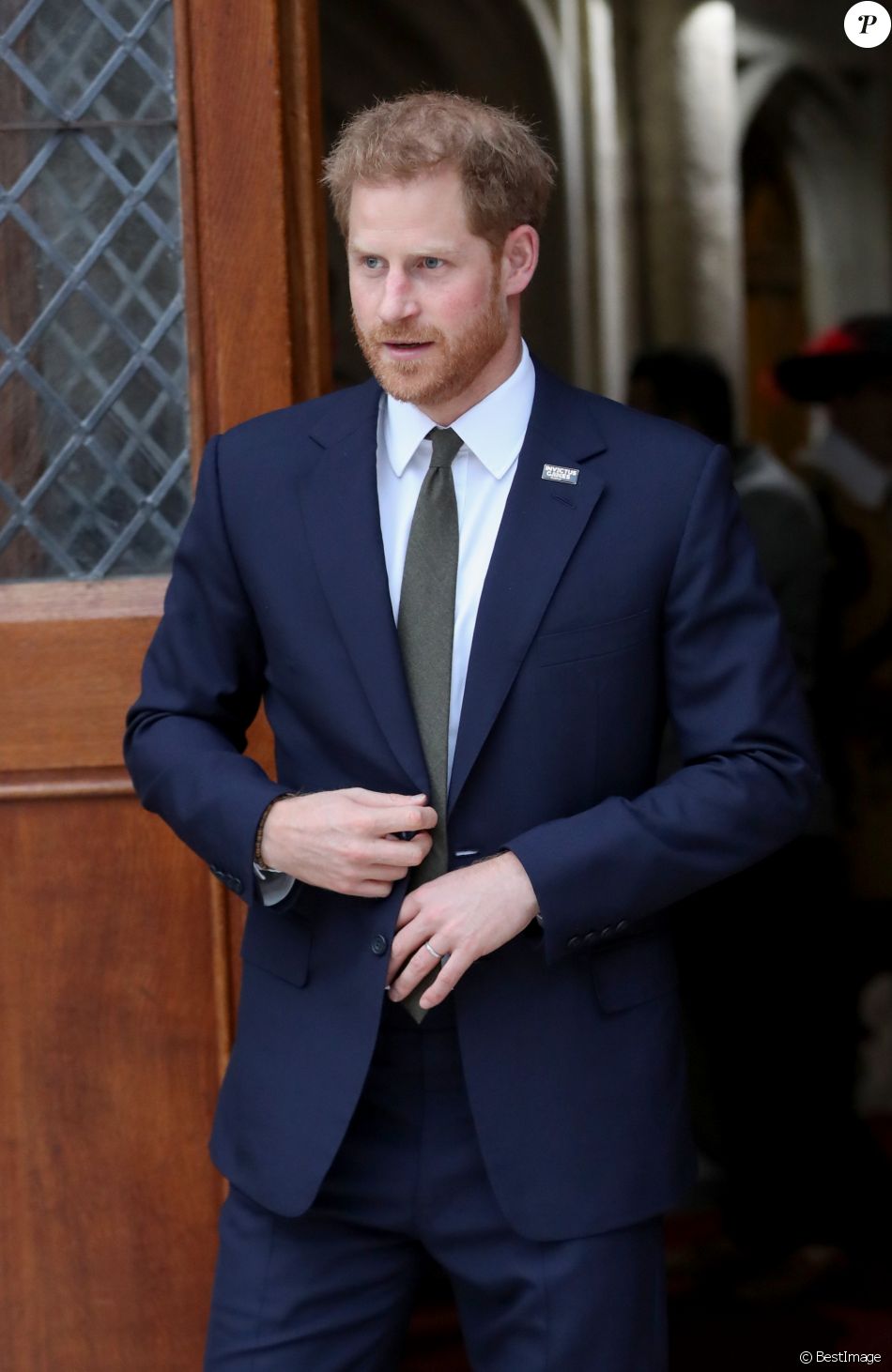 Le prince Harry, duc de Sussex, lors d'une cérémonie pour le 5ème ...