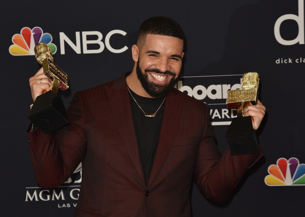 Photo : Drake dans la press room des "2019 Billboards Music Awards" au ...