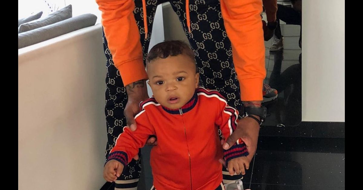 Presnel Kimpembe et son fils Kayis, né grand prématuré le 5 octobre ...