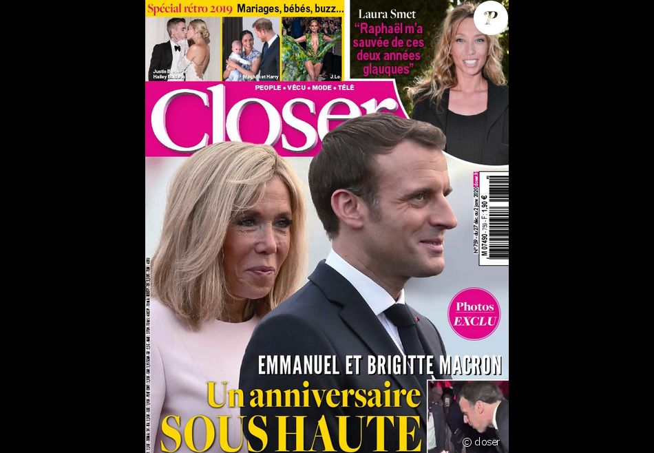 Couverture du nouveau magazine Closer en kiosques vendredi 27 décembre ...