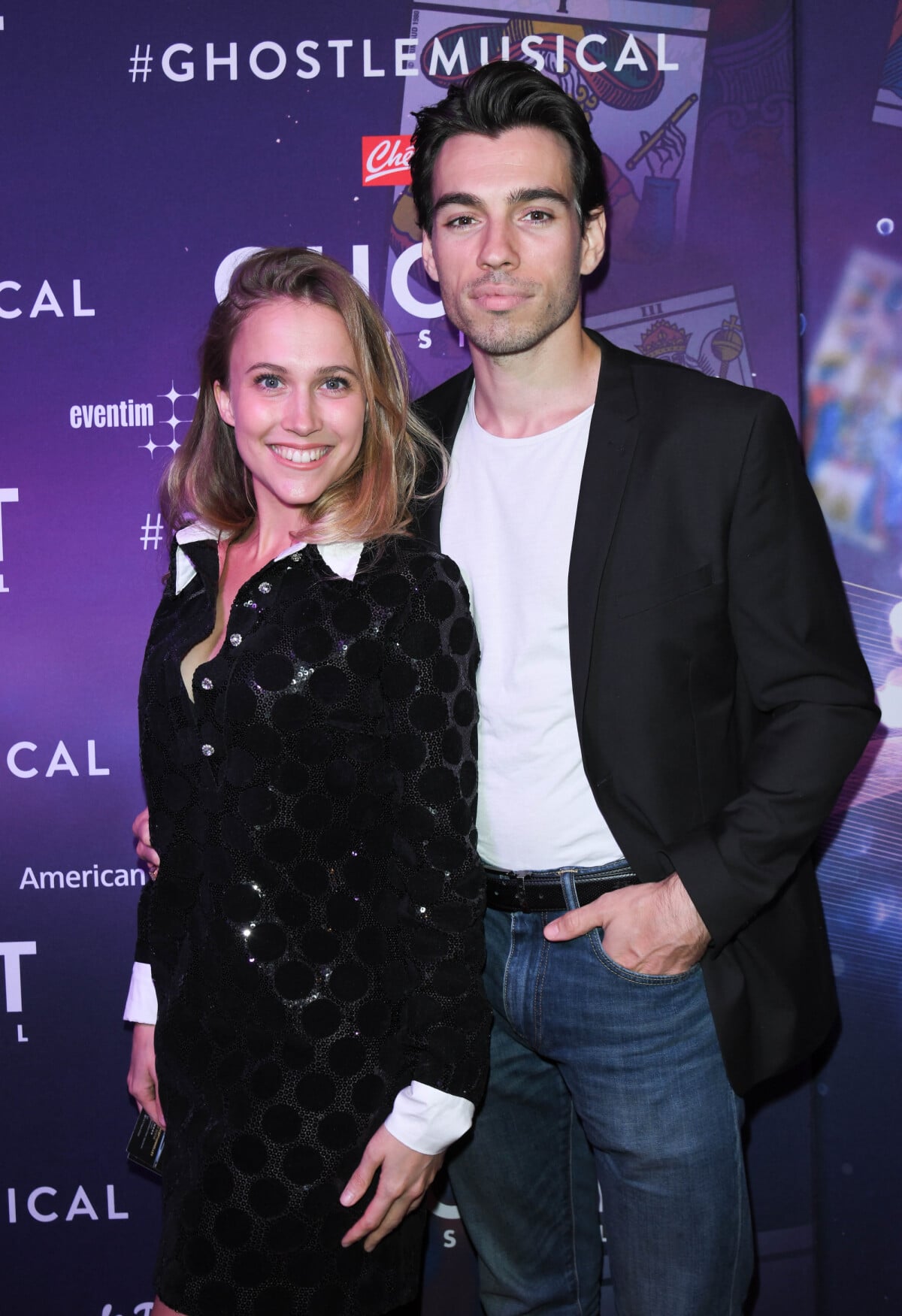 Photo : Alyzee Lalande et Alexis Loizon à la générale de la comédie musicale "Ghost" au théâtre ...