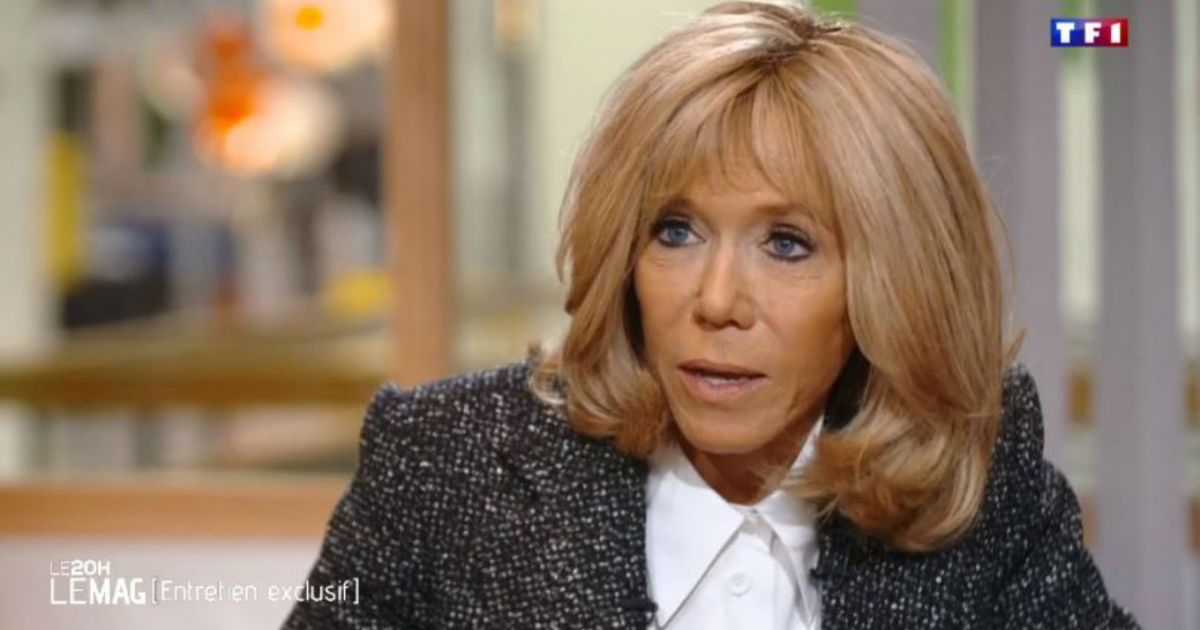 Brigitte Macron lors de son interview exclusive avec Gilles Bouleau ...