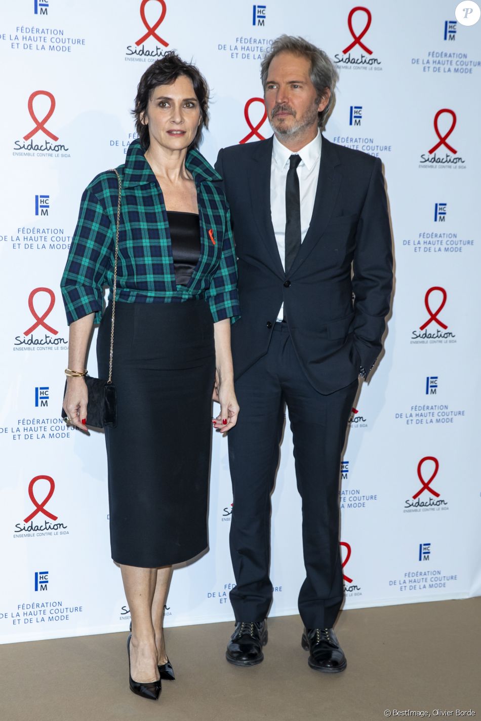 Géraldine Pailhas et son mari Christopher Thompson lors du photocall de ...