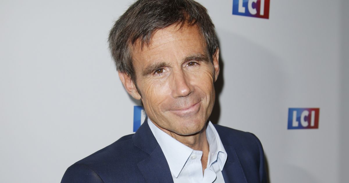 David Pujadas lors du photocall de la conférence de rentrée de la ...