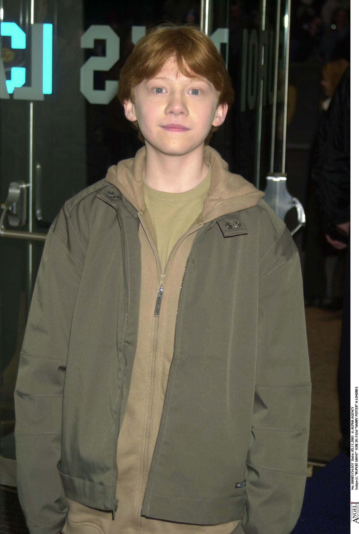 Photo : Rupert Grint à l'avant-première du film Harry Potter à l'école ...