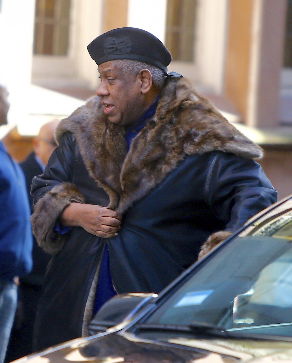 Photo : André Leon Talley assiste aux obsèques de Lee Radziwill ...