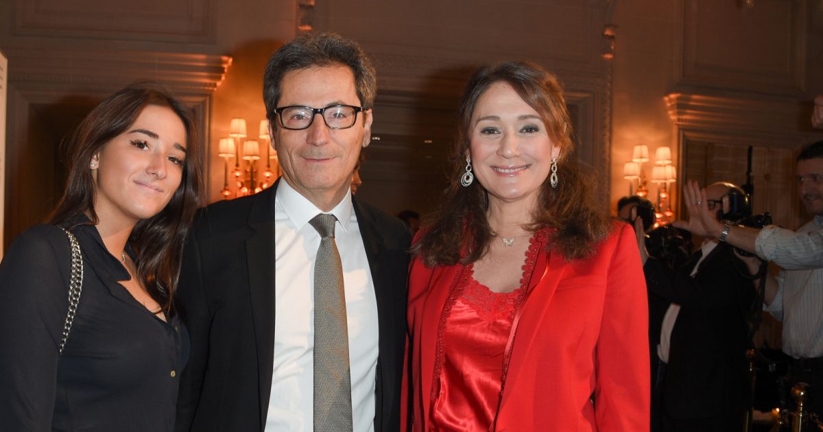 Daniela Lumbroso, son mari Eric Ghebali et leur fille Carla - Soirée de ...