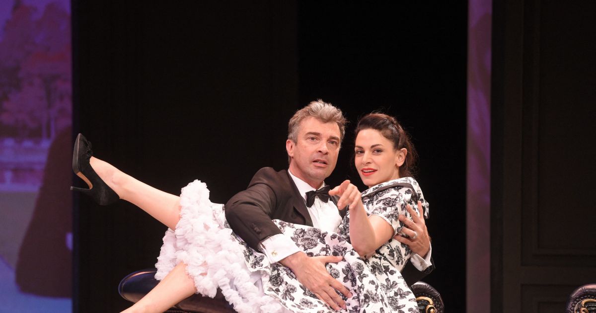 Jean-Pierre Michaël et Noémie Elbaz - Filage de la pièce de théâtre Un ...